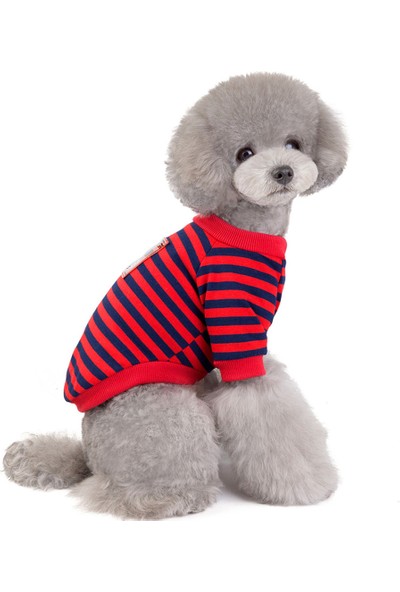 Pasifix Evcil Yavru Kedi & Köpek Için Çizgili T-Shirt (Yurt Dışından) Pasifix Evcil Yavru Kedi & Köpek Için Çizgili T-Shirt (Yurt Dışından)
