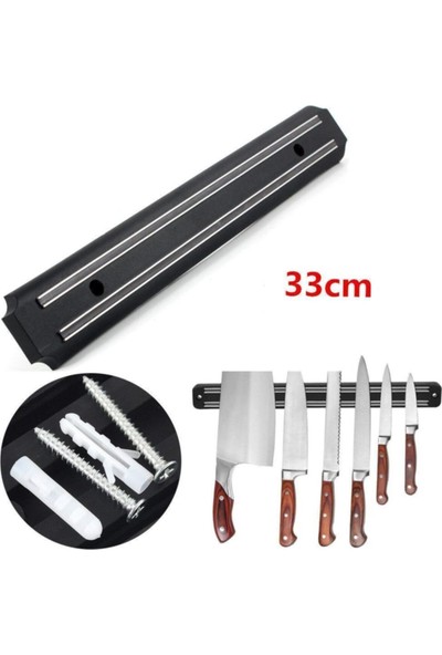 modernavm Duvara Monteli Güçlü Mıknatıslı Bıçak Askısı 33 cm modernavm Duvara Monteli Güçlü Mıknatıslı Bıçak Askısı 33 cm
