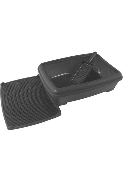 Mamazade Gri Paspaslı Kürekli Kedi Tuvaleti