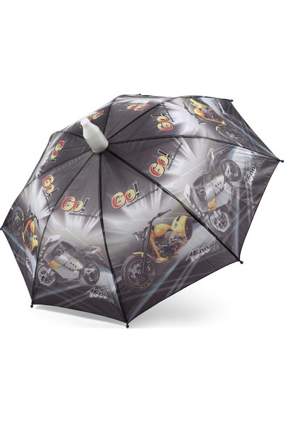 esm yapı market Pvc Kılıflı Erkek Çocuk Şemsiyesi, Otomatik Mekanizma