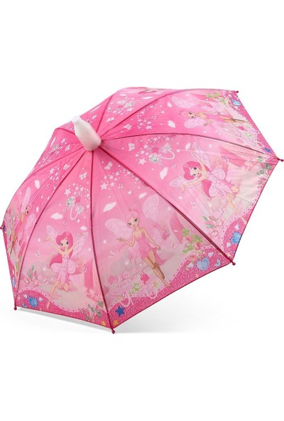 esm yapı market Pvc Kılıflı Kız Çocuk Şemsiyesi, Otomatik Mekanizma