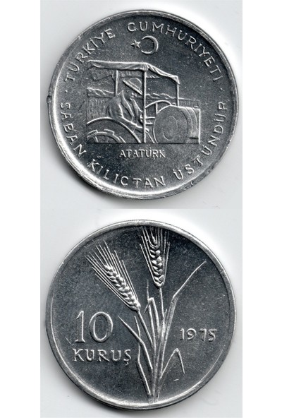 Benim Koleksiyonum 1975 F.a.o. 10 Krş. “saban Kılıçtan Üstündür” Benim Koleksiyonum 1975 F.a.o. 10 Krş. “saban Kılıçtan Üstündür”