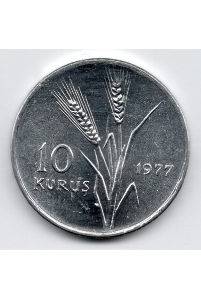Benim Koleksiyonum 10 Kuruş (1977) Çil Eski Madeni Para Benim Koleksiyonum 10 Kuruş (1977) Çil Eski Madeni Para
