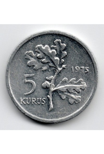 Benim Koleksiyonum 5 Kuruş (1975) Çil Eski Madeni Para Benim Koleksiyonum 5 Kuruş (1975) Çil Eski Madeni Para