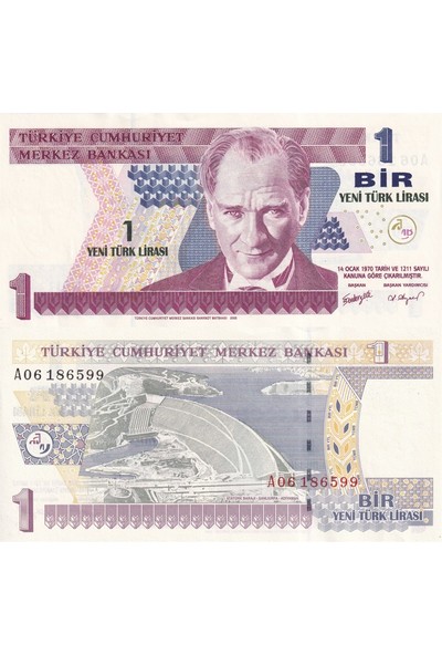 Benim Koleksiyonum 8.emisyon 1 Yeni Türk Lirası (Ytl) Çil A06 Serisi