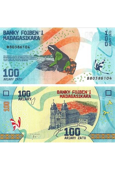 Benim Koleksiyonum Madagaskar, 100 Ariary (2017) P#97 Çil Eski Yabancı Kağıt Para Benim Koleksiyonum Madagaskar, 100 Ariary (2017) P#97 Çil Eski Yabancı Kağıt Para