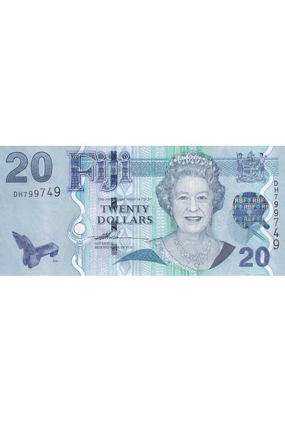 Benim Koleksiyonum Fiji, 20 Dolar (2007) Eski Yabancı Kağıt Para