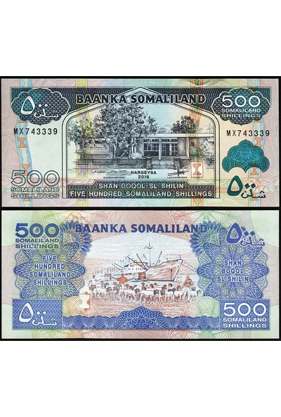 Benim Koleksiyonum Somaliland, 500 Şilin (Shıllıngs) (2016) Eski Yabancı Kağıt Para Benim Koleksiyonum Somaliland, 500 Şilin (Shıllıngs) (2016) Eski Yabancı Kağıt Para