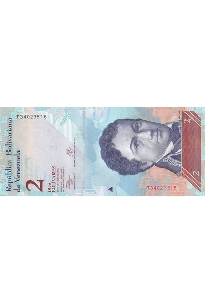 Benim Koleksiyonum Venezuela, 2 Bolivar (2013) Eski Yabancı Kağıt Para Benim Koleksiyonum Venezuela, 2 Bolivar (2013) Eski Yabancı Kağıt Para