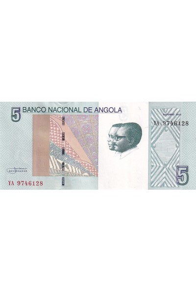 Benim Koleksiyonum Angola, 5 Kwanza (2012) Eski Yabancı Kağıt Para