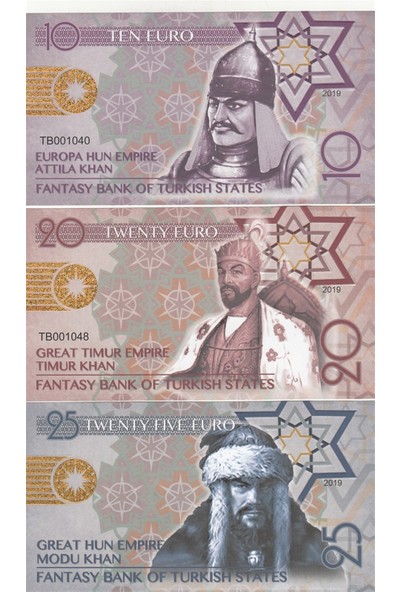Benim Koleksiyonum Fantezi Para Seti - Turkish States