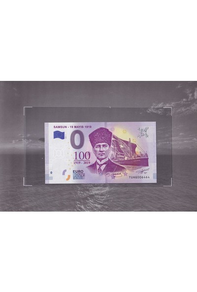 Benim Koleksiyonum 0 (Sıfır) Euro Türkiye - Samsun 19 Mayıs 1919 Özel Föylü Hatıra Parası (Souvenir Banknote) Benim Koleksiyonum 0 (Sıfır) Euro Türkiye - Samsun 19 Mayıs 1919 Özel Föylü Hatıra Parası (Souvenir Banknote)