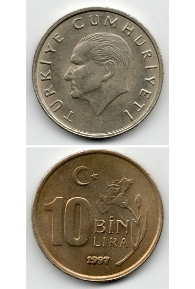 Benim Koleksiyonum 10.000 Lira (1997) Çil Eski Madeni Para