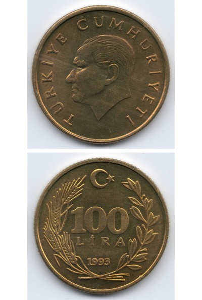 Benim Koleksiyonum 100 Lira (1993) Çil Eski Madeni Para Benim Koleksiyonum 100 Lira (1993) Çil Eski Madeni Para