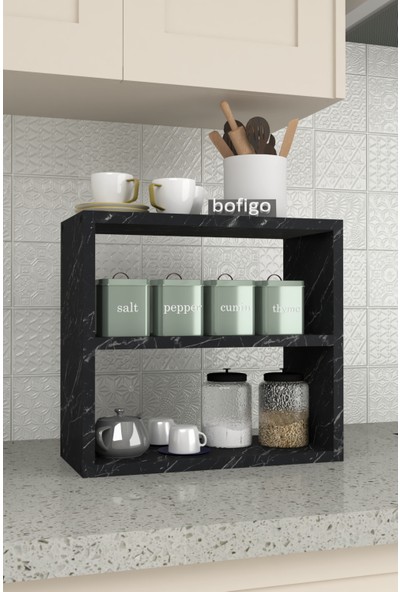 Bofigo Tezgah Üstü Raf Baharatlık Bendir