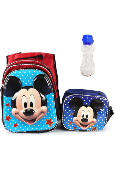 Masho Trend Ilkokul Mickey Mouse Okul Çantası Mavi Beslenme Suluk Okul Çantası Miki Fare Çanta Masho Trend Ilkokul Mickey Mouse Okul Çantası Mavi Beslenme Suluk Okul Çantası Miki Fare Çanta