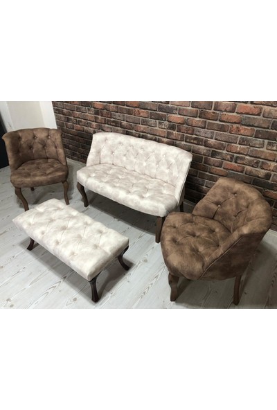 Elizzan Mobilya Elizzan Kahve Krem