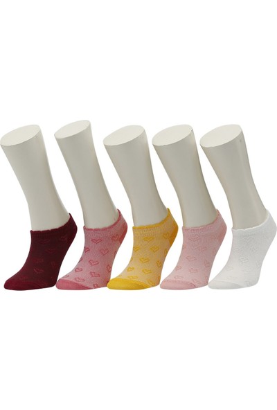 Polaris Mını Hearts 5'li Ptk-G 1p Çok Renkli Kız Çocuk Patik Çorap Polaris Mını Hearts 5'li Ptk-G 1p Çok Renkli Kız Çocuk Patik Çorap