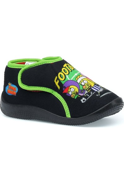 Kral Şakir PELAT.P1PR Siyah Erkek Çocuk Panduf