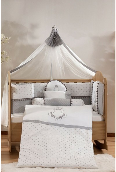 Fabu Bebe 9000 Gri Silver Bebek Uyku Seti