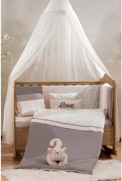 Fabu Bebe 9100 Pudra Lovely Cat Bebek Uyku Seti Fabu Bebe 9100 Pudra Lovely Cat Bebek Uyku Seti