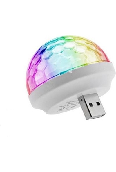 Gürler Oto Aksesuar Sese Duyarlı Rgb USB Girişli Disco Topu Gürler Oto Aksesuar Sese Duyarlı Rgb USB Girişli Disco Topu