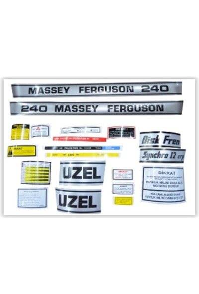 Çkr Massey Ferguson Yan Yazı Takım