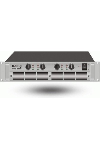 König PRO-2808 4 Ohm 4X600W Power Amfi