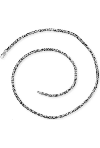 Gumush Gümüş Kral Zincir - 5 mm Yuvarlak Gumush Gümüş Kral Zincir - 5 mm Yuvarlak
