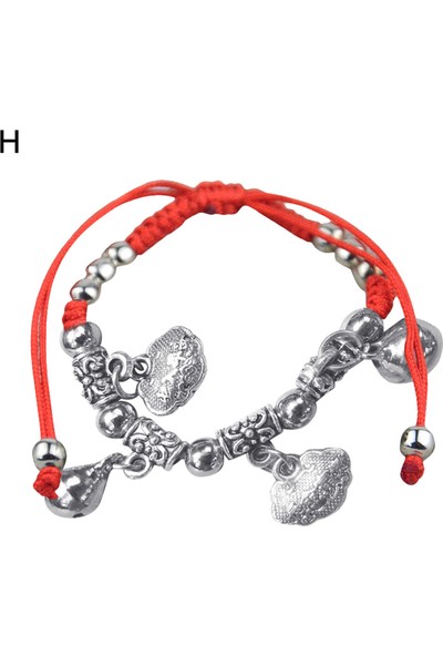 Farfi Chic Bilezik Ayarlanabilir Narin Geniş Uygulama Parti Için Kırmızı Dize Bilezik (Yurt Dışından)