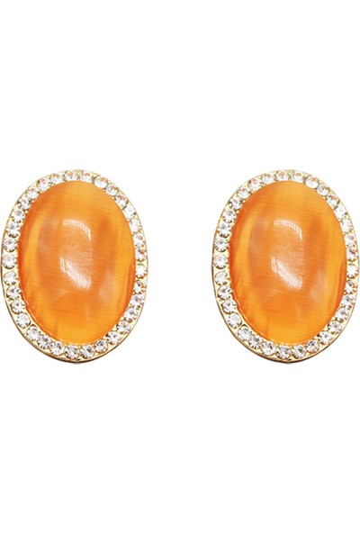 Farfi Elegant Klip Küpeler Pürüzsüz Yüzey Cilalı Kadınlar Faux Opal Klip Braket Için Saplama Küpe Üzerinde (Yurt Dışından) Farfi Elegant Klip Küpeler Pürüzsüz Yüzey Cilalı Kadınlar Faux Opal Klip Braket Için Saplama Küpe Üzerinde (Yurt Dışından)