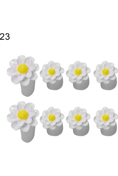 Farfi 8 Adet Çiçek Yuvarlak Kalp Silikon Toe Ayırıcılar Bölücü Spacers Nail Art Aracı (Yurt Dışından)