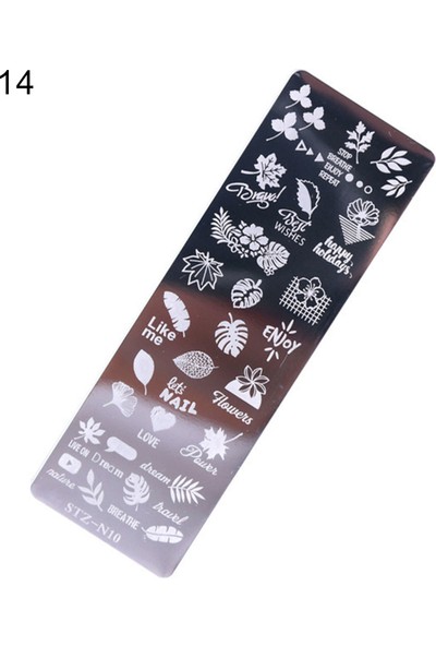 Farfi Çift Taraflı Kafa Stamper Parlatma Boyama Çizim Manikür Nail Art Kalem Aracı (Yurt Dışından)