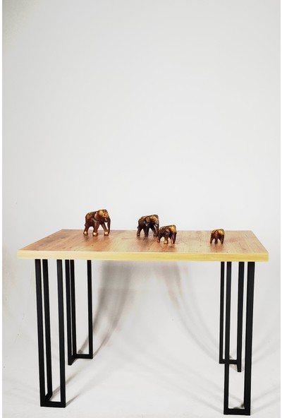 Iron Home Ahşap Metal Ayaklı 4 Kişilik Yemek Masası Iron Home Ahşap Metal Ayaklı 4 Kişilik Yemek Masası