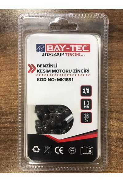 Bay-Tec Benzinli Kesim Motoru Zinciri 36 Diş Bay-Tec Benzinli Kesim Motoru Zinciri 36 Diş
