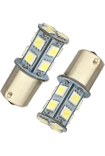 Space Tek Duy Düz Tırnak LED Ampul 13 Smd 3 W 12 V Beyaz