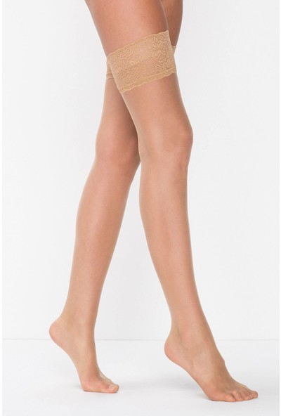 Penti Fantazi 15 Silikon Dantelli Jartiyersiz Dizüstü Çorap