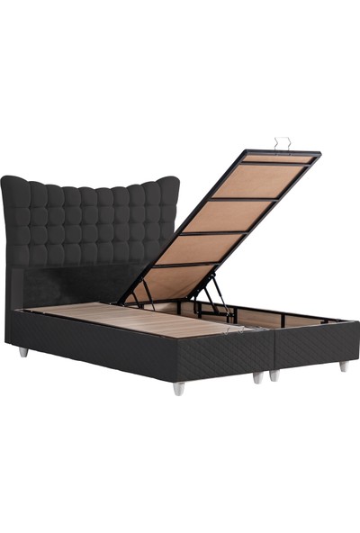 Cesur Gondol Tek Kişilik Baza Başlık Seti, Antrasit Cesur Gondol Tek Kişilik Baza Başlık Seti, Antrasit