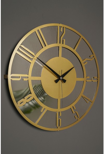 Muyika Design Muyika Bunnela Gold Aynalı Metal Siyah Duvar Saati 50X50CM Sessiz Mekanizmalı Muyika Design Muyika Bunnela Gold Aynalı Metal Siyah Duvar Saati 50X50CM Sessiz Mekanizmalı