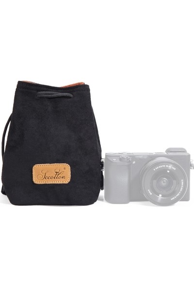 S.c.cotton Taşınabilir Slr Lens Çantası Mikro Tek Kamera Çantası - Siyah ( Yurt Dışından )