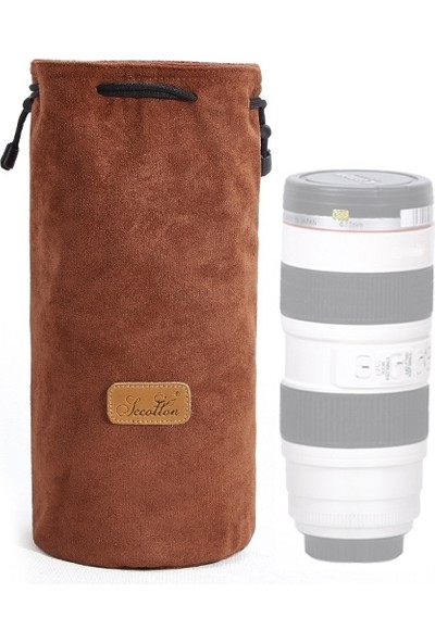 S.c.cotton Taşınabilir Slr Lens Çantası Mikro Tek Kamera Çantası - Kahverengi ( Yurt Dışından )