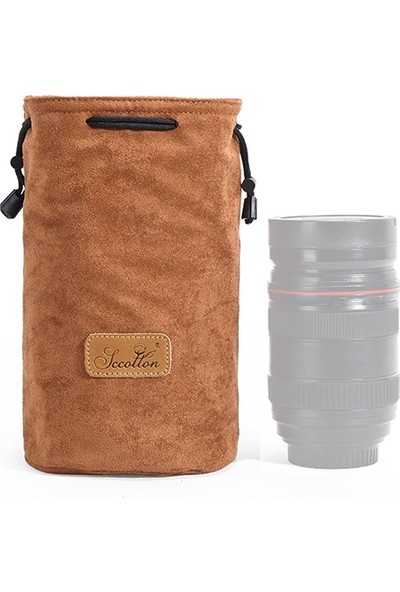 S.c.cotton Taşınabilir Slr Lens Çantası Mikro Tek Kamera Çantası - Haki ( Yurt Dışından )