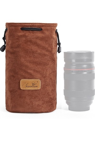 S.c.cotton Taşınabilir Slr Lens Çantası Mikro Tek Kamera Çantası - Kahverengi ( Yurt Dışından )