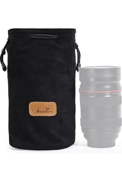 S.c.cotton Taşınabilir Slr Lens Çantası Mikro Tek Kamera Çantası - Siyah ( Yurt Dışından )