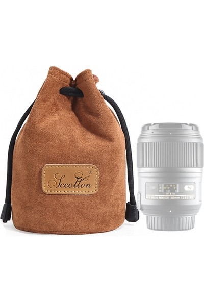S.c.cotton Taşınabilir Slr Lens Çantası Mikro Tek Kamera Çantası - Haki ( Yurt Dışından )