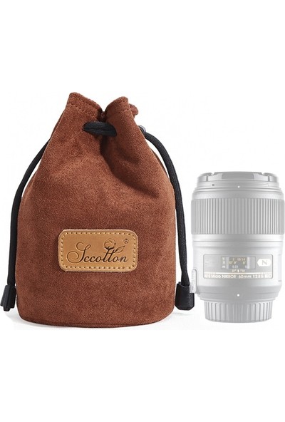 S.c.cotton Taşınabilir Slr Lens Çantası Mikro Tek Kamera Çantası - Kahverengi ( Yurt Dışından )