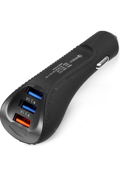 Sprange Araç Içi 3 Port USB 5V12V 6.1A Hızlı Şarj Araç Çakmaklık