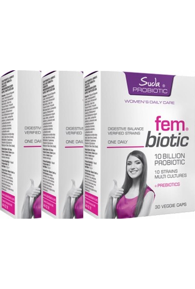Suda Vitamin Suda Probiotic Women 30 Kapsül x 3 Adet Suda Vitamin Suda Probiotic Women 30 Kapsül x 3 Adet