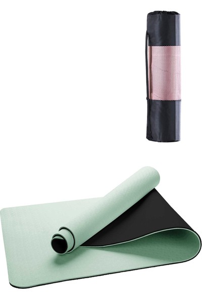 Gymo Ekolojik 6mm Tpe Yoga Matı Pilates Minderi Açık Yeşil Gymo Ekolojik 6mm Tpe Yoga Matı Pilates Minderi Açık Yeşil