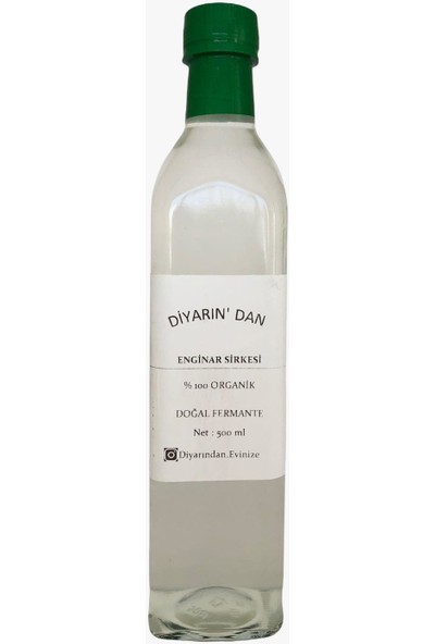 Diyarından Organik Fermante Enginar Sirkesi 500 ml Diyarından Organik Fermante Enginar Sirkesi 500 ml